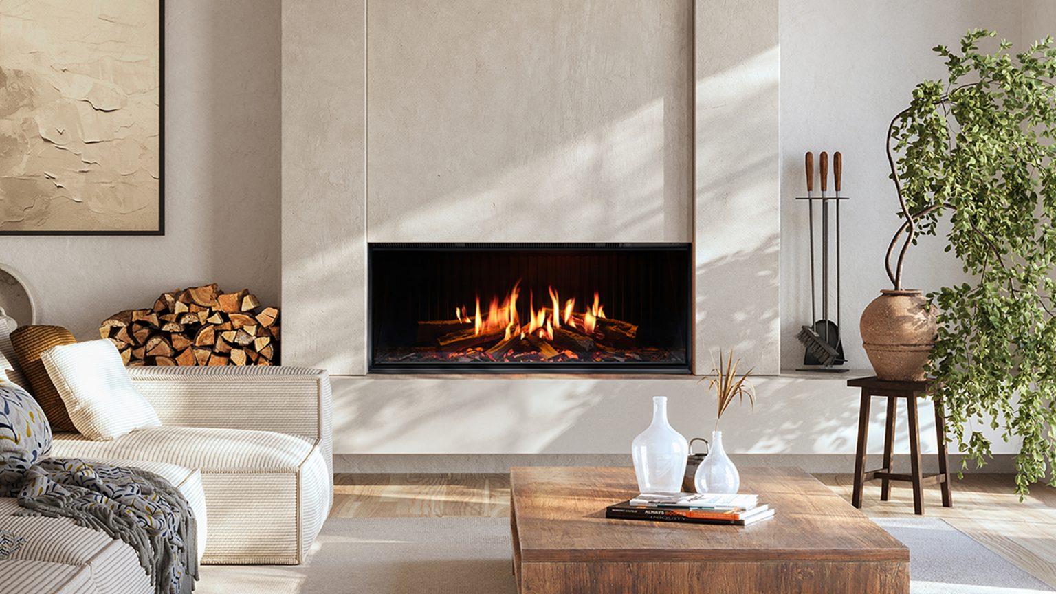 EL 1000 Electric Log Fireplace - Electric Log Fire | Rinnai Australia