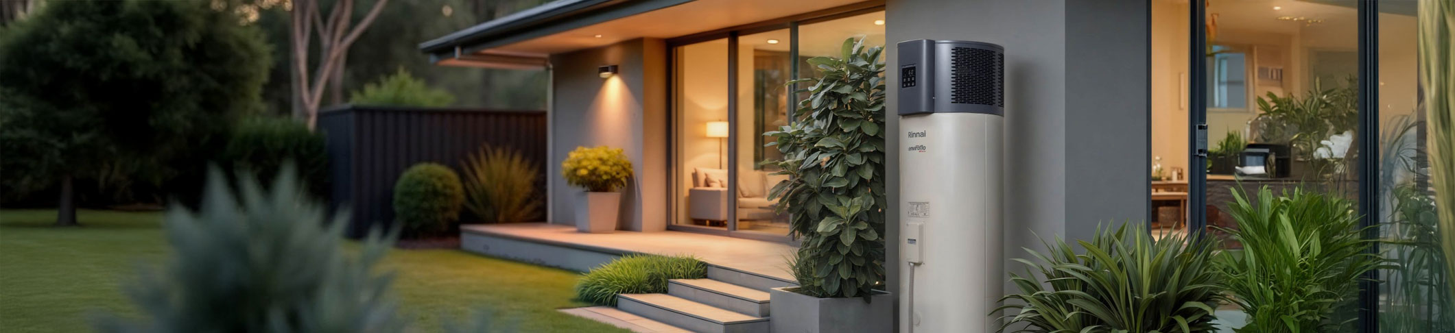 Electric Integrated Hot Water Heat Pump | Rinnai Australia