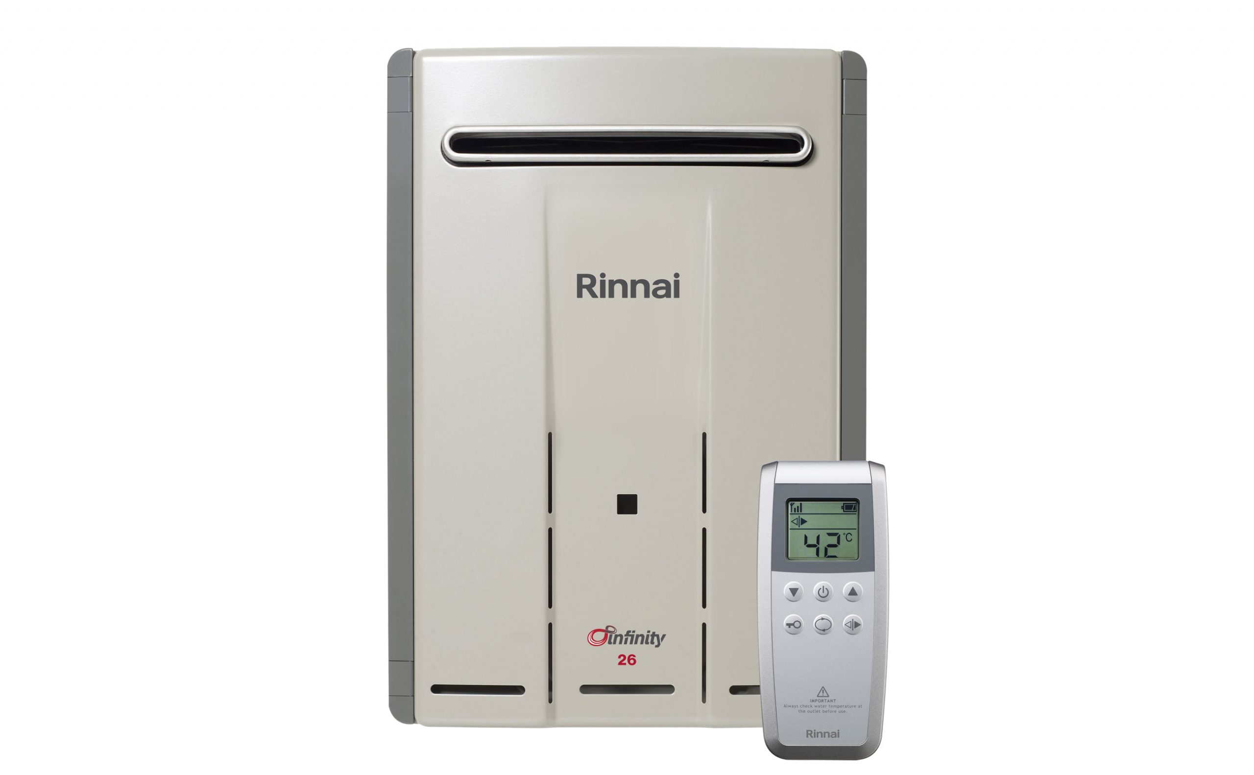 Infinity 26 Touch Continuous Flow Hot Water System Rinnai Australia